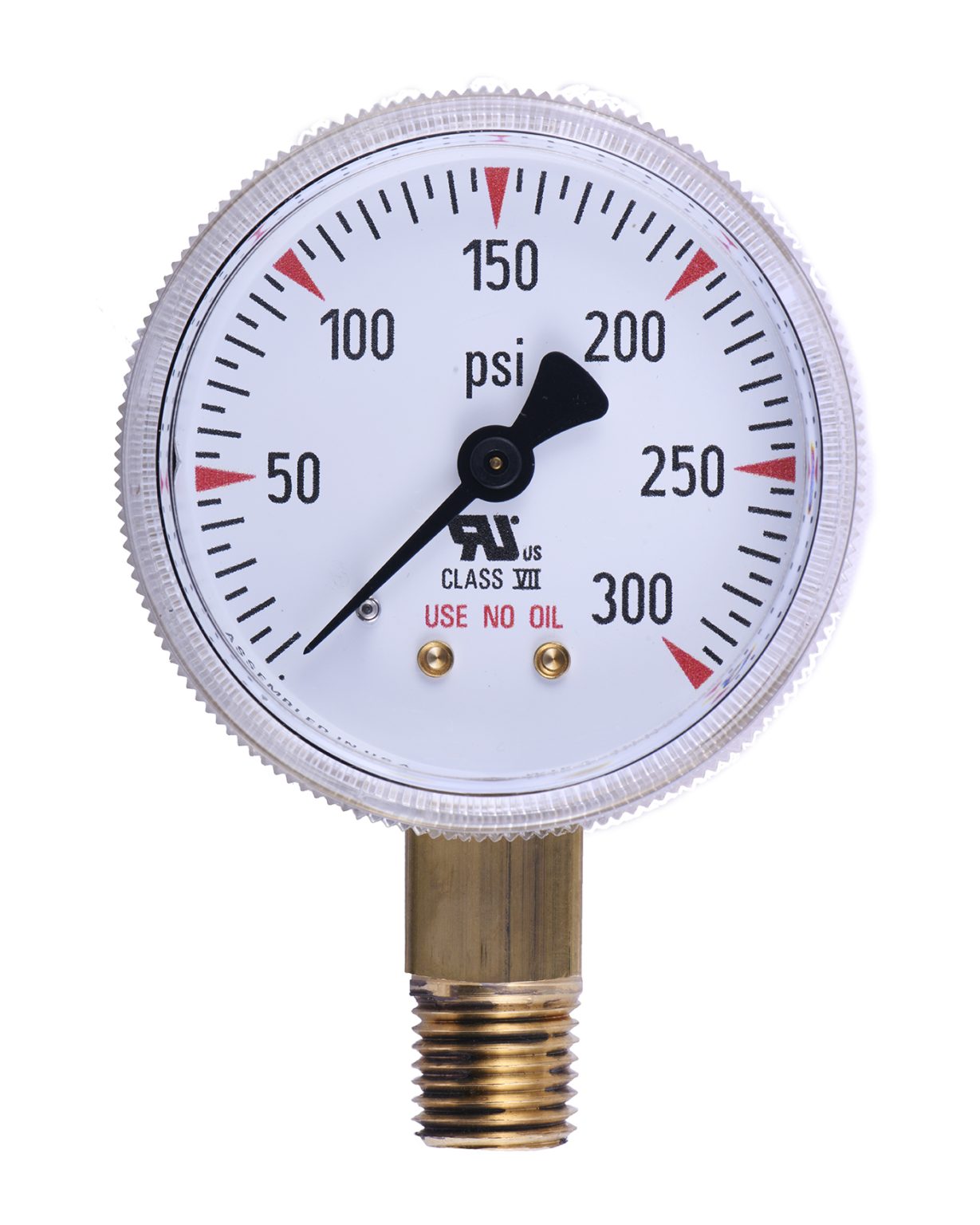 Pressure Gauge - 300PSI - Rego - USA - Okanta Engineering